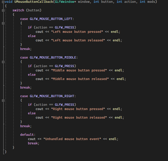 Solved // glfw: whenever the mouse scroll wheel scrolls, | Chegg.com
