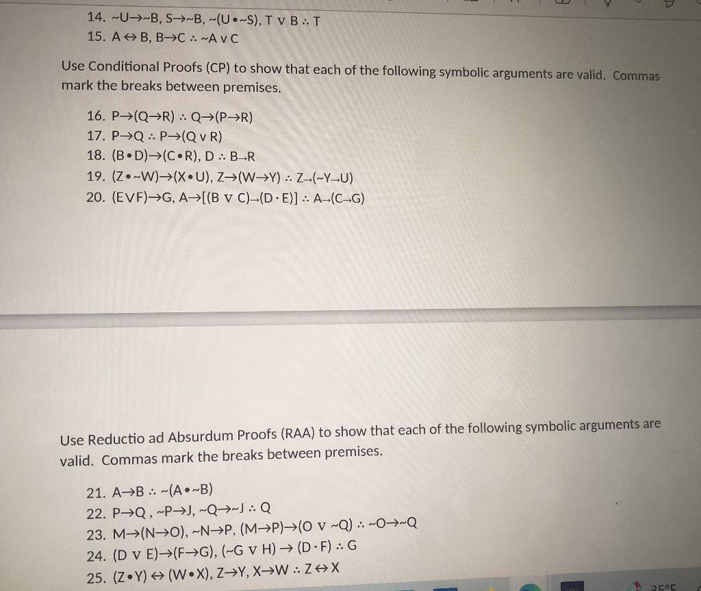 Solved 11 therefore arrow "or"." (colon and period, in | Chegg.com