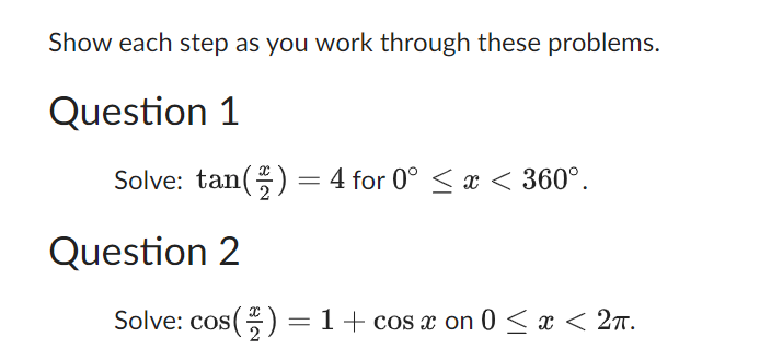 Solved Show each step as you work through these problems. | Chegg.com Solved Show each step as you work through these problems. | Chegg.com