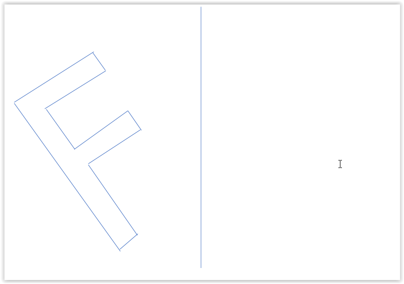 Solved Drawing the image of letter F in front of a | Chegg.com
