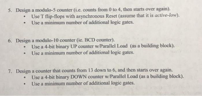 Solved 5 Design A Modulo 5 Counter Ie Counts From 0 To
