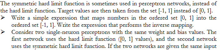 The symmetic hard limit function is sometimes used in | Chegg.com