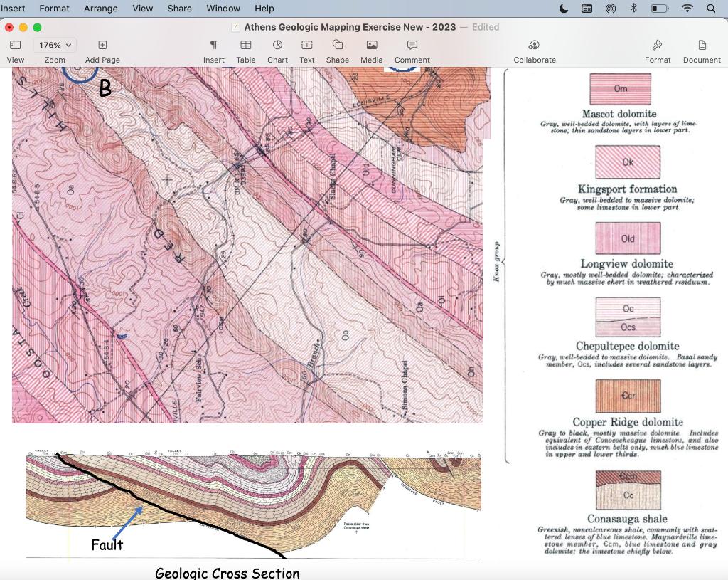 Solved Stratigraphic column/Legend Ottosee shale | Chegg.com