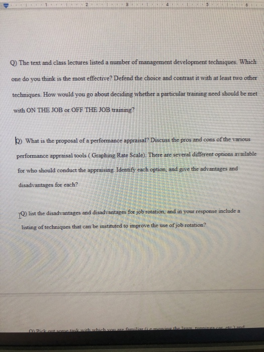 Solved Q The text and class lectures listed a number of | Chegg.com