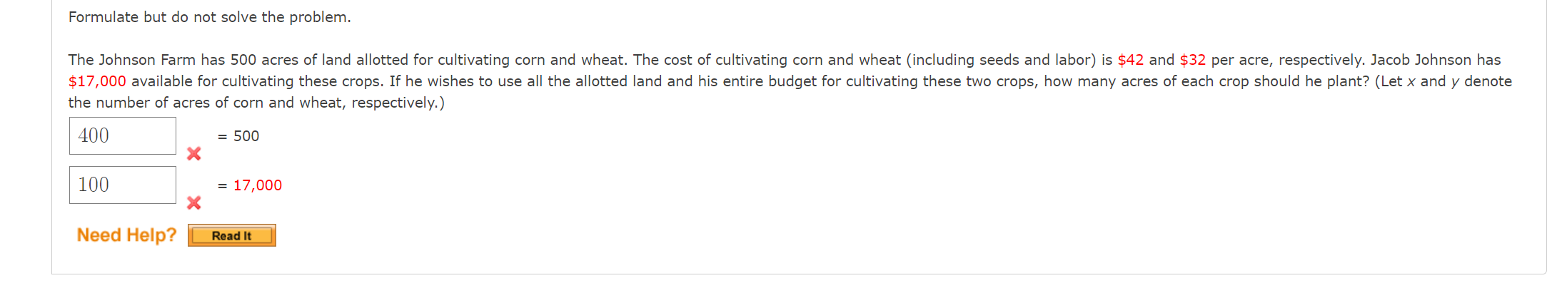 Solved Formulate but do not solve the problem. The Johnson | Chegg.com