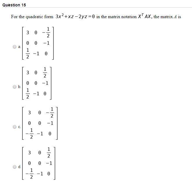 Solved If zero is an eigenvalue of a matrix A of order 2x2, | Chegg.com