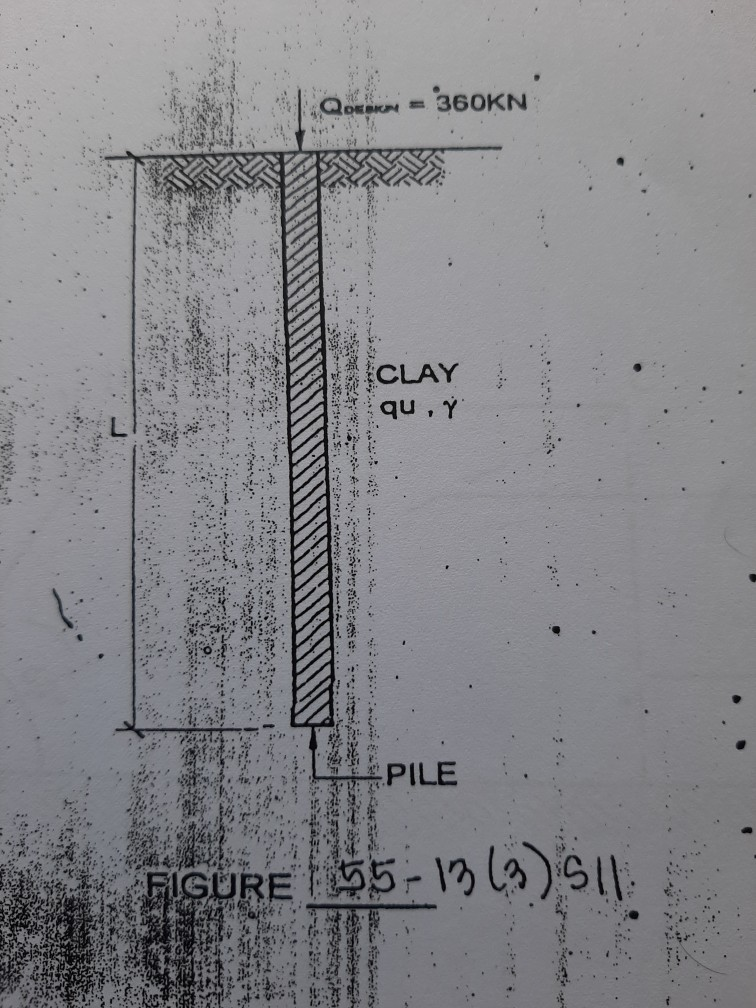 Solved A 0.36m square prestressed concrete pile is to be | Chegg.com
