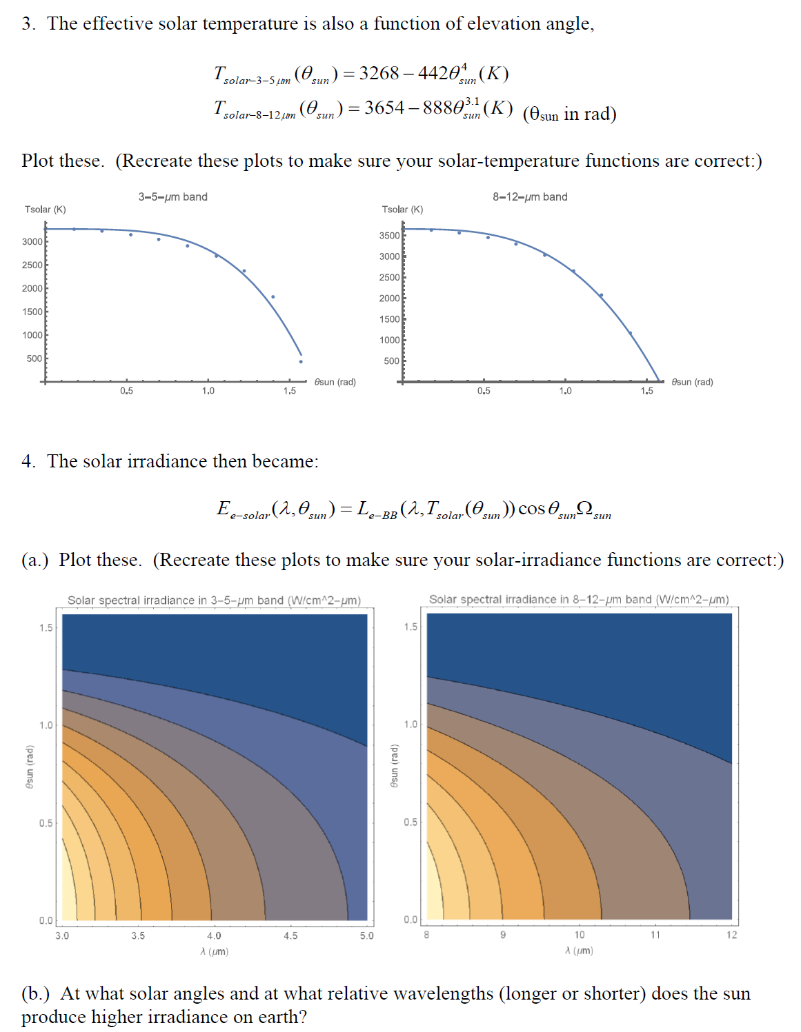 Solved 3. The effective solar temperature is also a function | Chegg.com