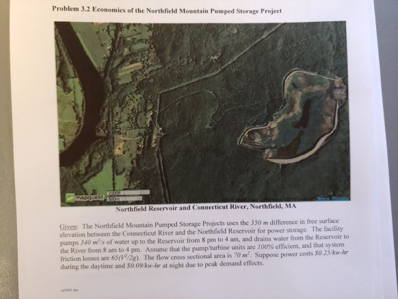Solved Problem 3.2 Economics of the Northfield Mountain | Chegg.com