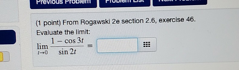 Solved LIVIUUSTIUUIClll PIULIULUI (1 point) From Rogawski 2e | Chegg.com Solved LIVIUUSTIUUIClll PIULIULUI (1 point) From Rogawski 2e | Chegg.com