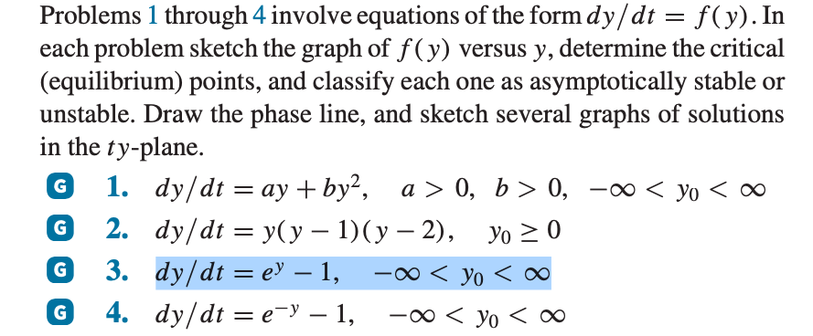 Solved Problems 1 through 4 involve equations of the form | Chegg.com