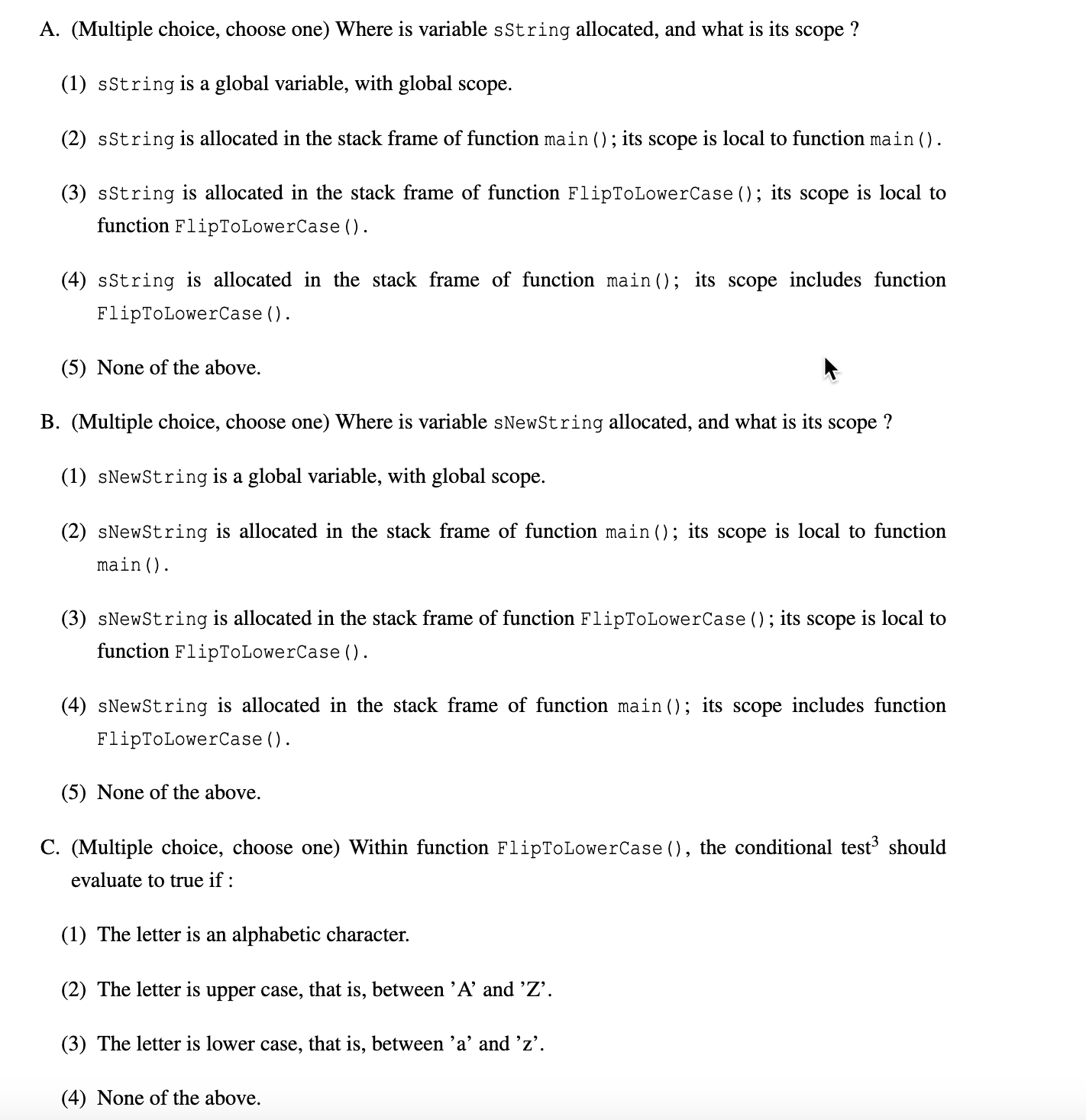 Solved following code reads a string from the keyboard and | Chegg.com