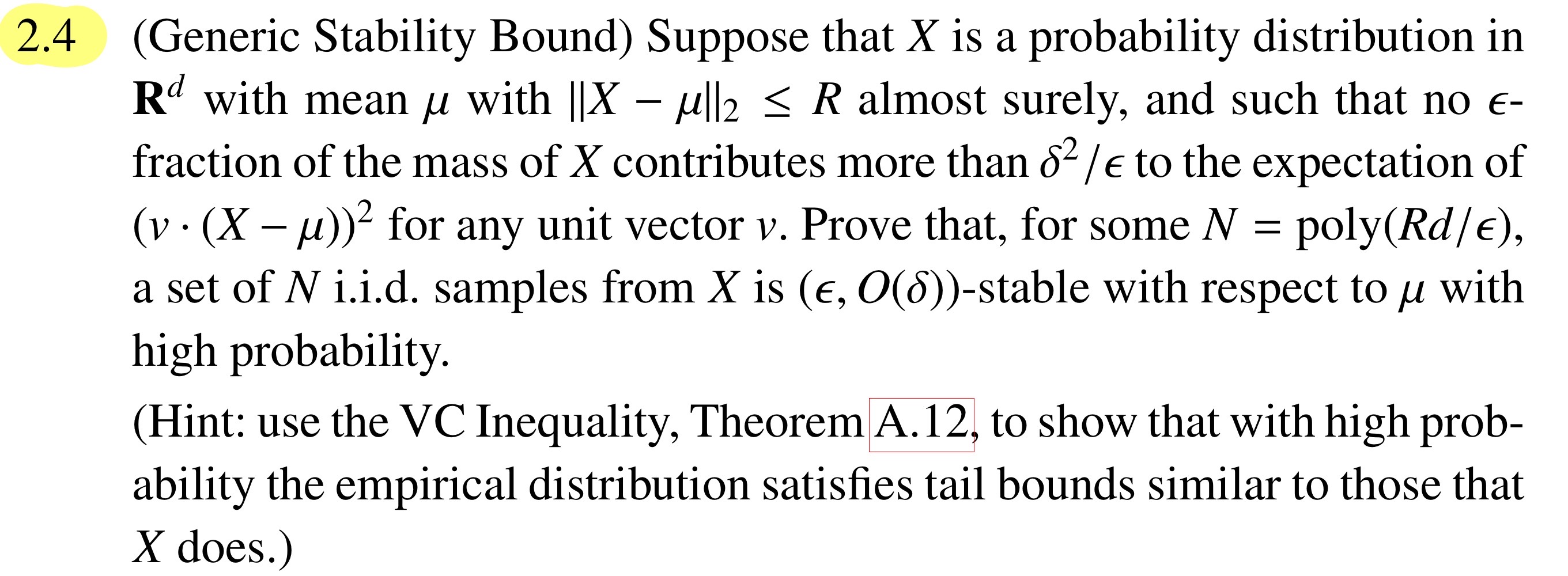 Solved 2.4 (Generic Stability Bound) ﻿Suppose that x ﻿is a | Chegg.com