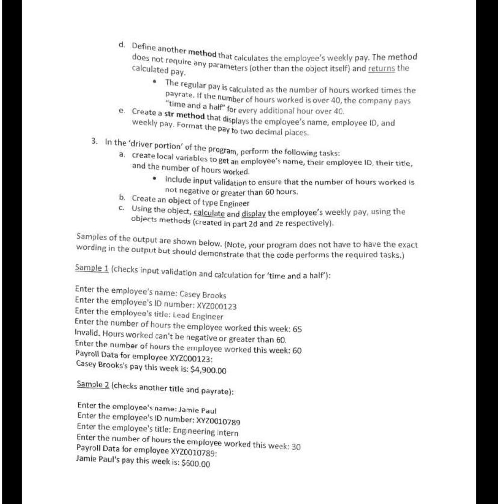 Solved Python Programming Exam 3 Instructions: Please read | Chegg.com