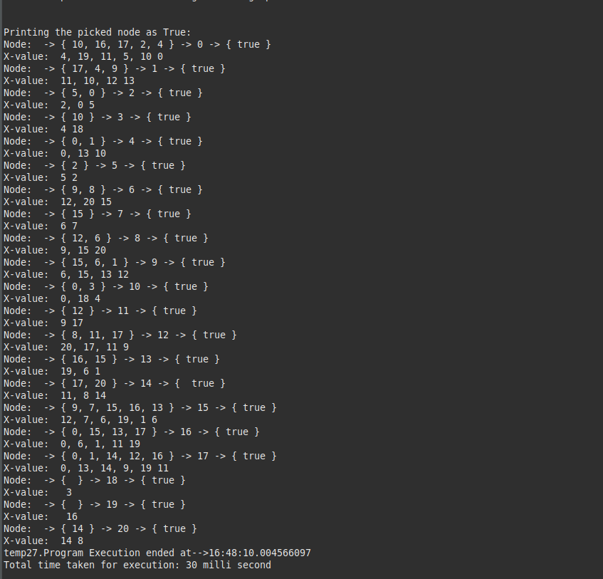 Solved Right now the code is outputting 20 nodes with random | Chegg.com