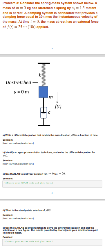 Solved Problem 2: Consider the RLC circuit shown below, | Chegg.com
