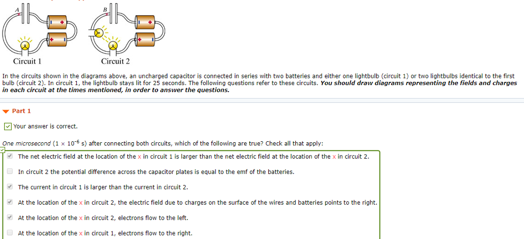 Solved Circuit 1 Circuit 2 In The Circuits Shown In The 