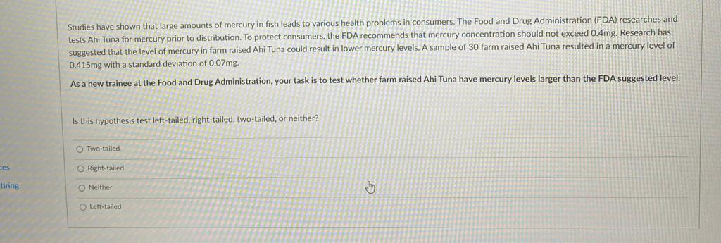 Solved Studies have shown that large amounts of mercury in | Chegg.com