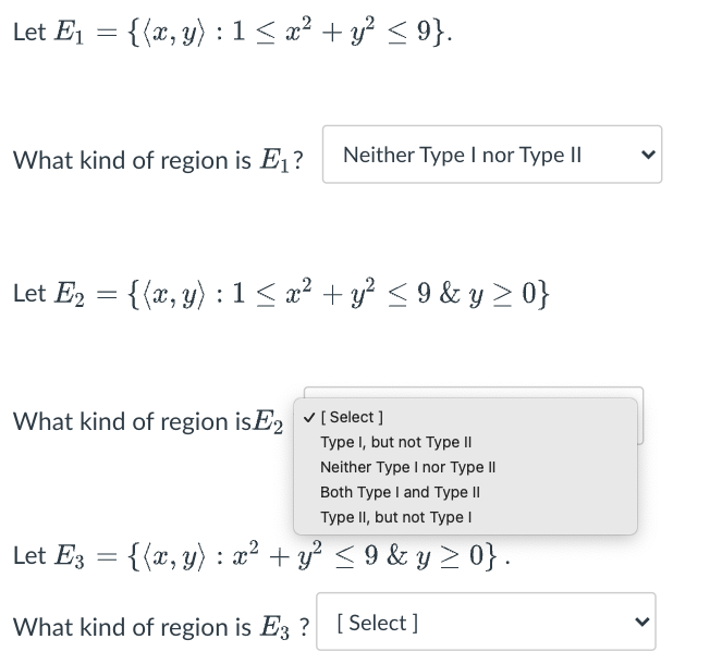 Solved Multivariable level calculus - type 1 or type 2 | Chegg.com