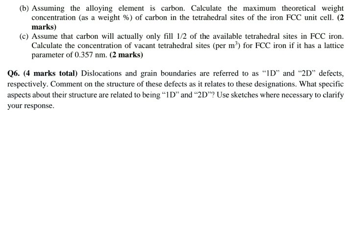 Q1. (8 marks total) Crystal structure identification. | Chegg.com