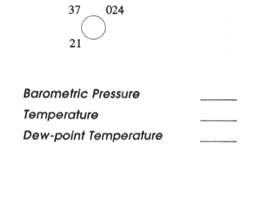 Solved decode the station models. Remember that pressure | Chegg.com