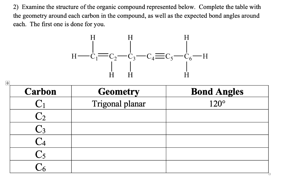 Solved 2) Examine the structure of the organic compound | Chegg.com
