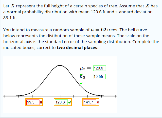Solved Let X represent the full height of a certain species | Chegg.com