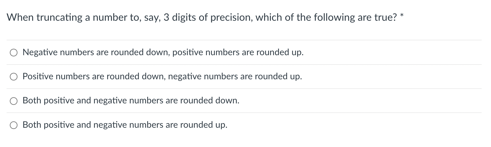 Solved When truncating a number to, say, 3 digits of | Chegg.com