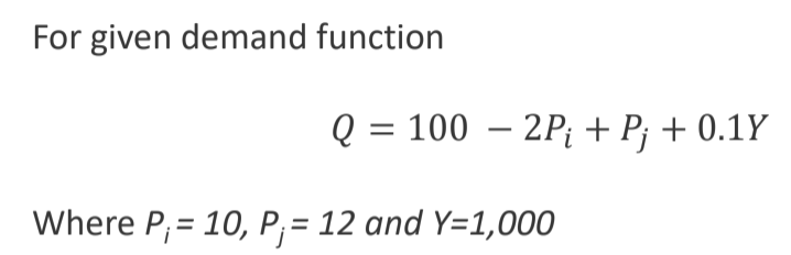 Solved For given demand function Q = 100 – 2P; + P; + 0.18 | Chegg.com