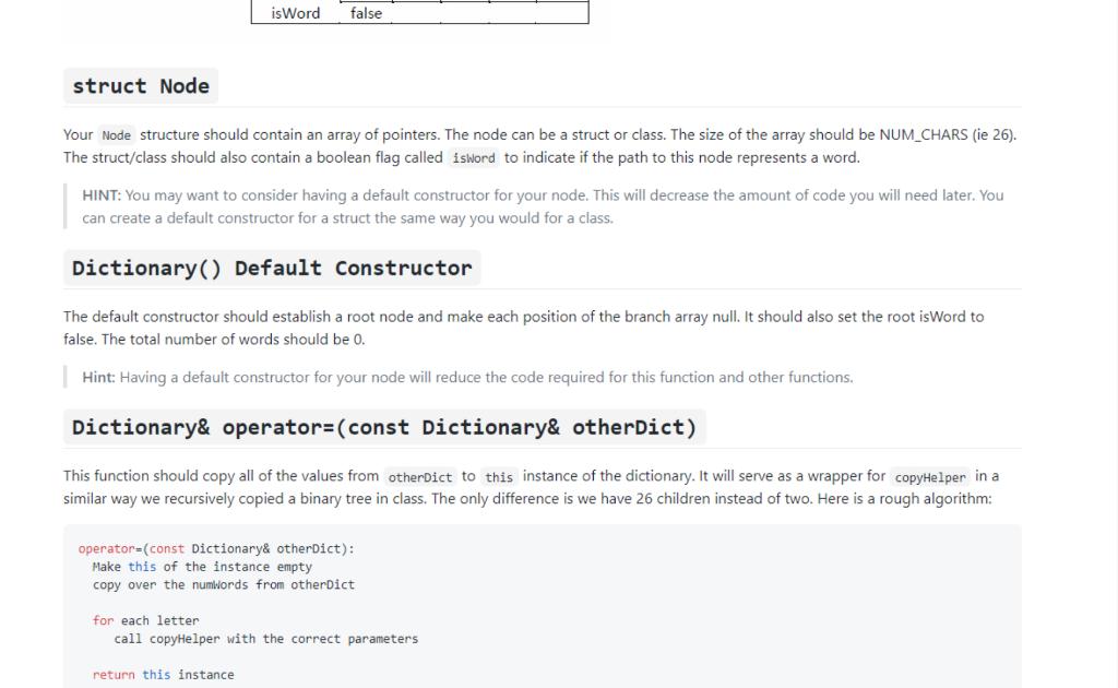 OBJECTIVE: TRIE tree (prefix tree) in c++ here are | Chegg.com