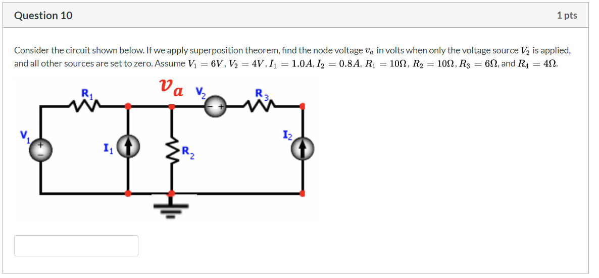 Solved Consider the circuit shown below. If we apply | Chegg.com