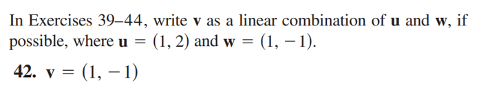 Solved In Exercises 39-44, write v as a linear combination | Chegg.com