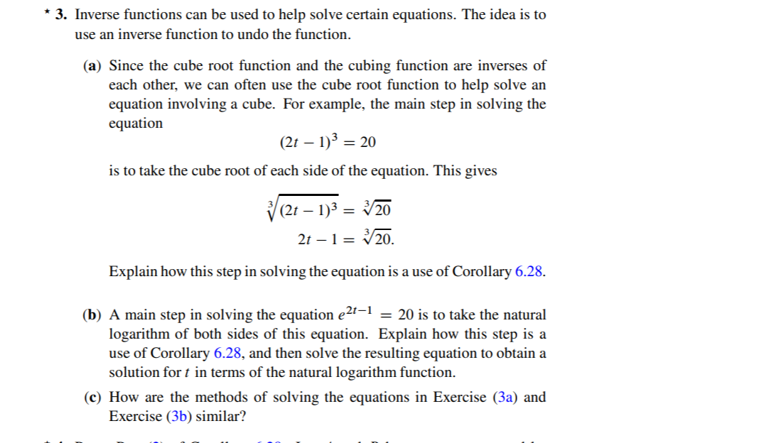 Solved 342 Chapter 6. Functions Theorems about Inverse | Chegg.com