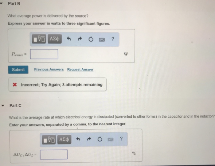 Solved くCH 22 HW11 Problem 22.17 Constants A series R-L-C | Chegg.com