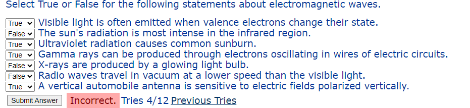 Solved Select True or False for the following statements | Chegg.com