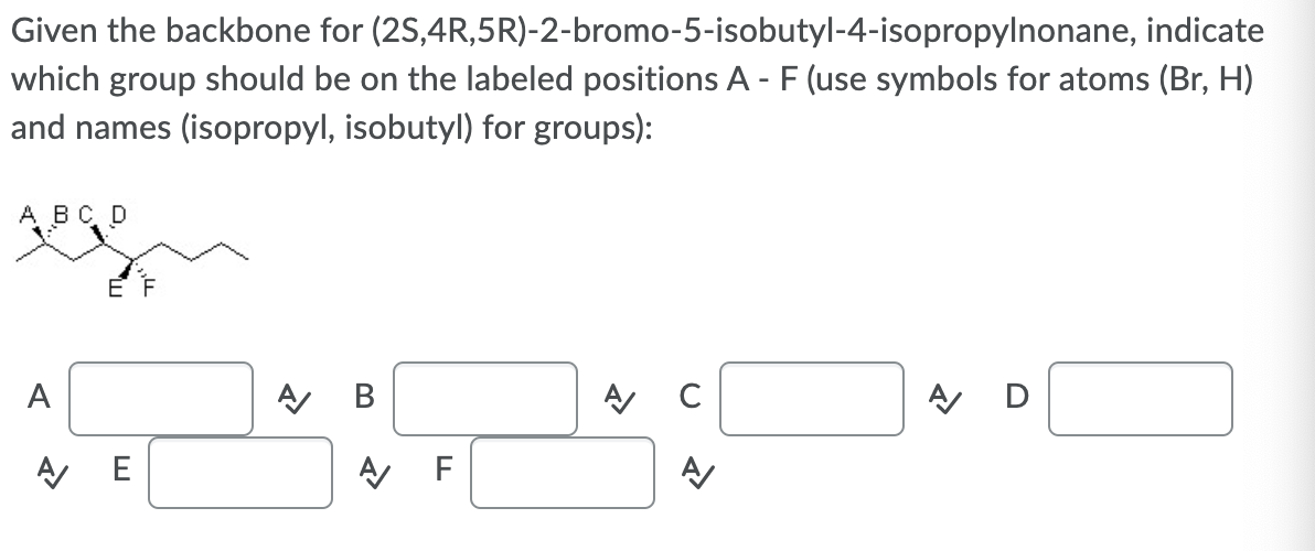 Solved Given the backbone for | Chegg.com