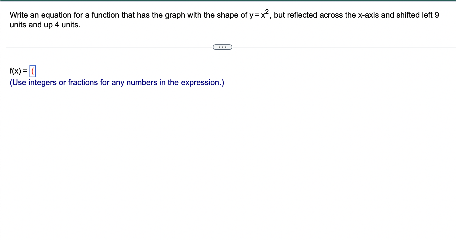Solved Write an equation for a function that has the graph | Chegg.com