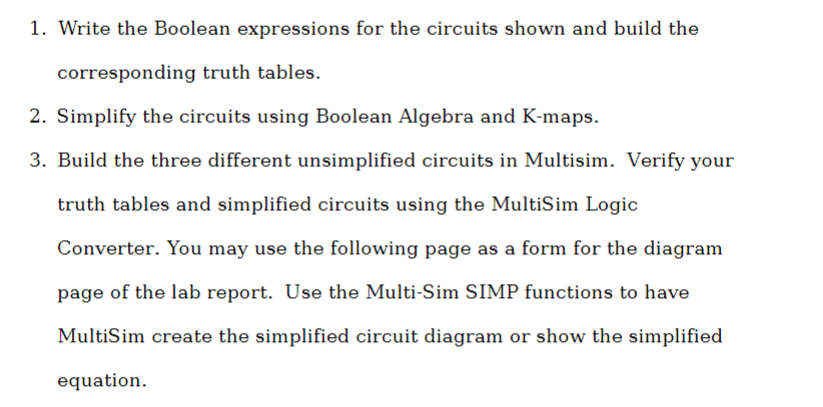 Solved Circuit 1 Complex Simplified Truth Table B, Circuit 2 | Chegg.com