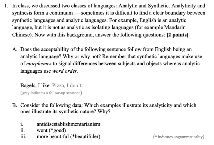 In class, we discussed two classes of languages: | Chegg.com