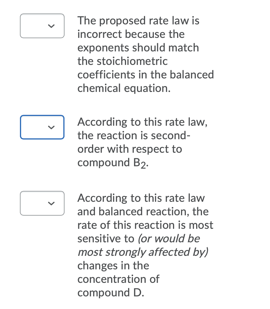 Solved Part B - Rate law expression - When a known reaction | Chegg.com