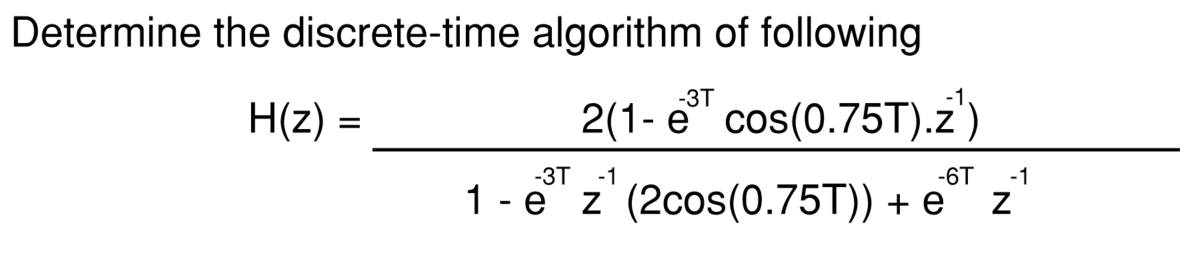 Solved = Determine the discrete-time algorithm (ex y(n) = | Chegg.com