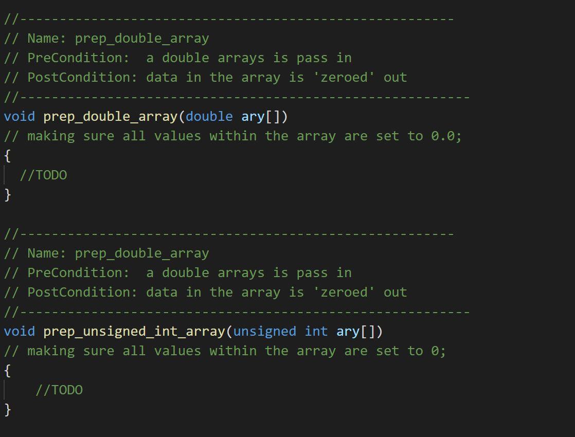 Prep functions These functions initialize all of the | Chegg.com