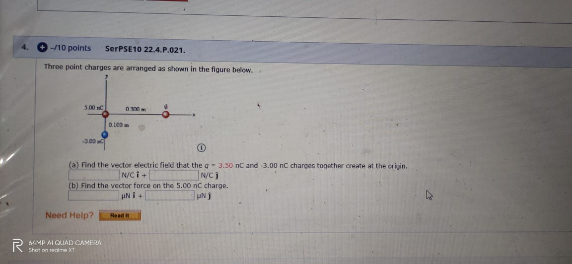 Solved 4. -/10 points SerPSE10 22.4.P.021. Three point | Chegg.com Solved 4. -/10 points SerPSE10 22.4.P.021. Three point | Chegg.com