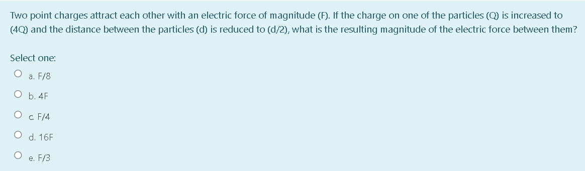 Solved Two point charges attract each other with an electric | Chegg.com