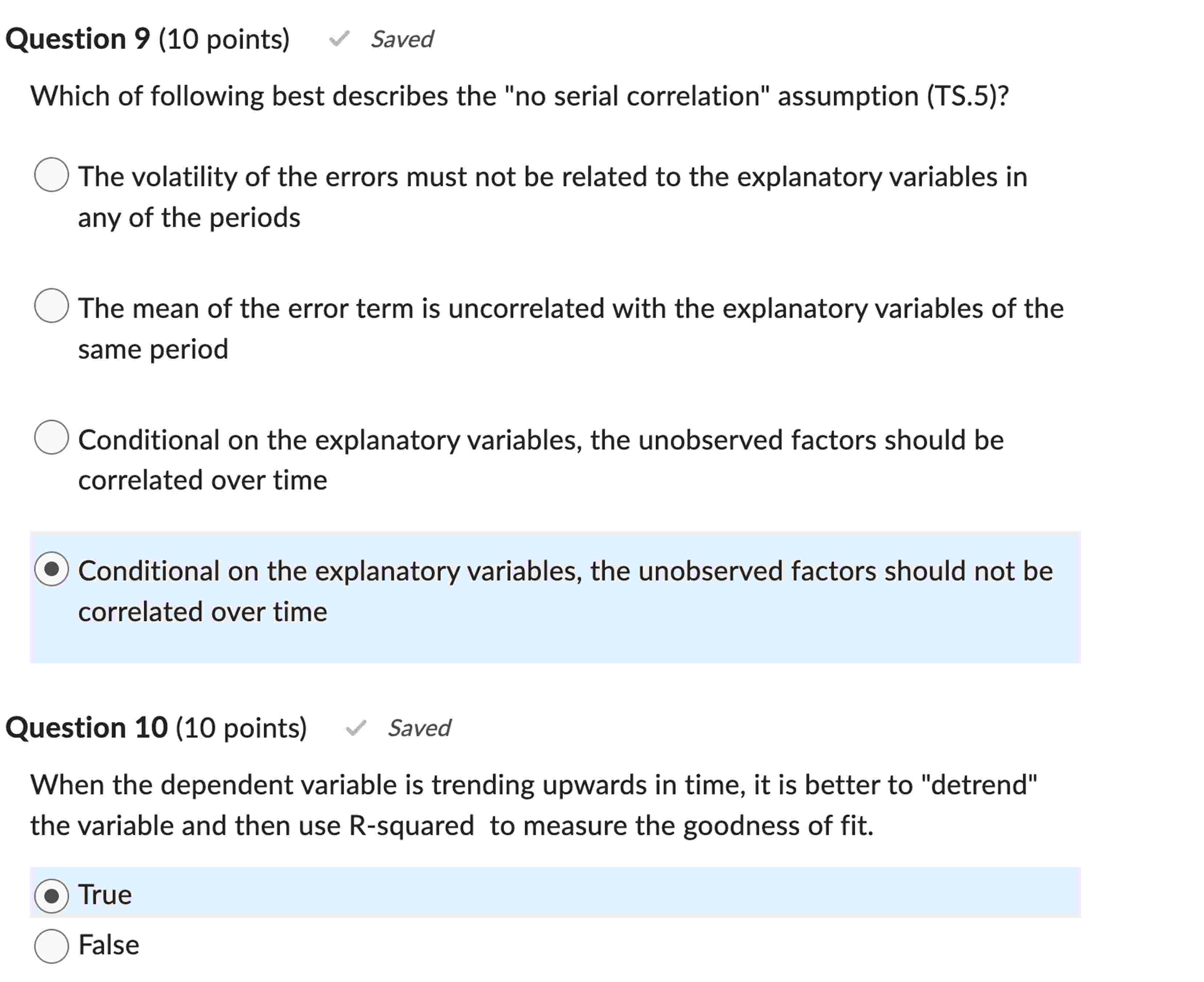 Solved Question 9 (10 ﻿points)Which of following best | Chegg.com