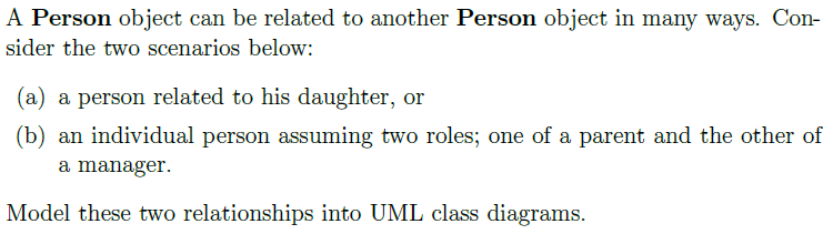 Solved A Person object can be related to another Person | Chegg.com