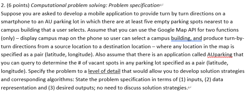 2. (6 points) Computational problem solving: Problem | Chegg.com