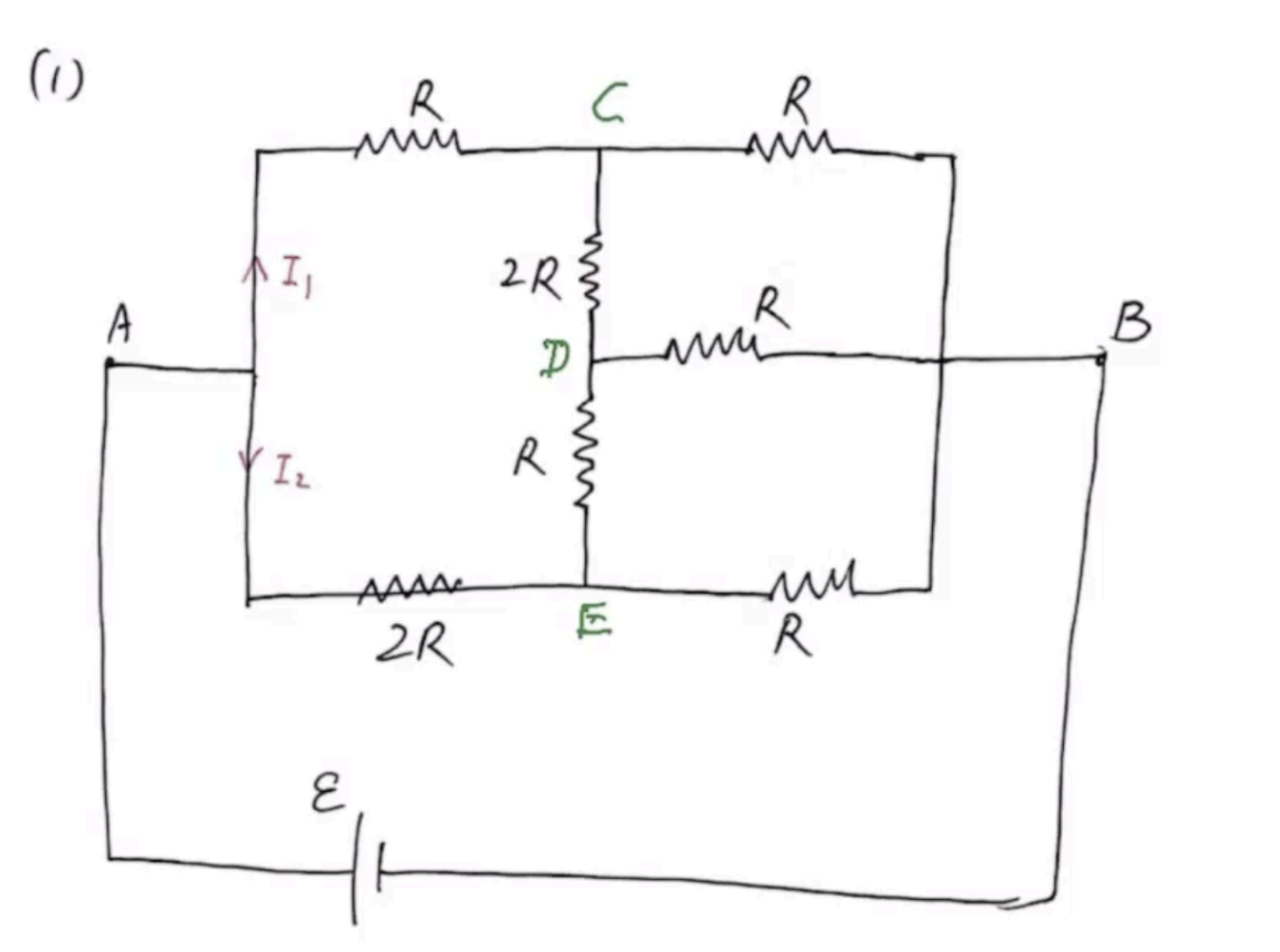 Solved How to find the expression for I1 and I2 in terms of | Chegg.com