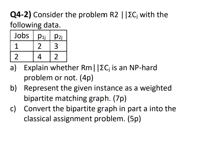 Q4-2) Consider the problem R2 ||3C; with the | Chegg.com