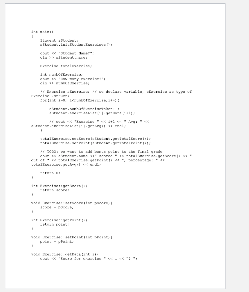 Solved Objective: Convert Struct to Class Use code example | Chegg.com Solved Objective: Convert Struct to Class Use code example | Chegg.com